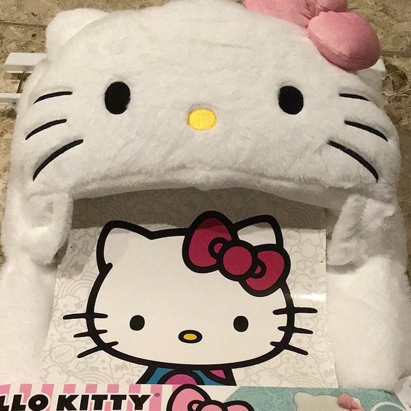 Hello Kitty | Pajamas | Hello Kitty White With Pink Bow Fleece Furry ...